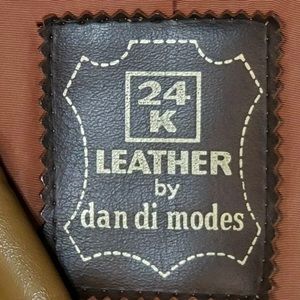 dan di modes | Jackets & Coats | Vtg Dan Di Modes Leather Trenchcoat ...